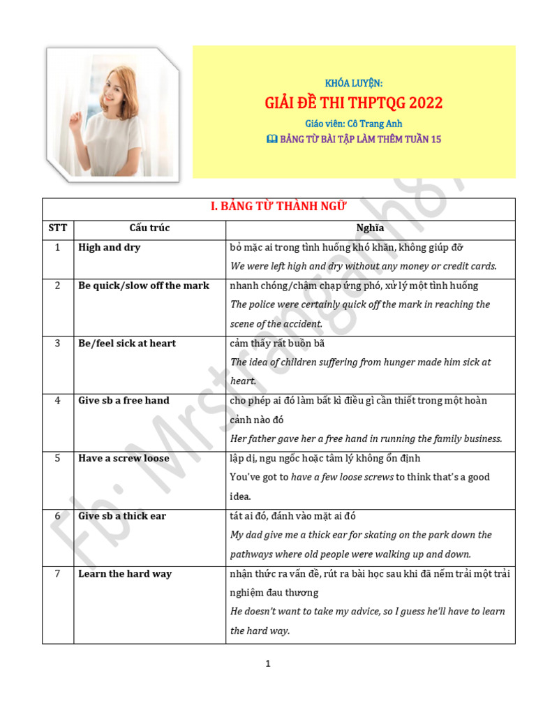 (LGD9) Bang Tu Bai Tap Lam Them Tuan 15 133534 520202292227PM | PDF