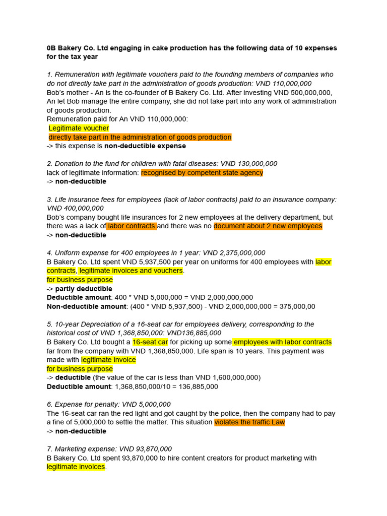 CIT Presentation G2 | PDF | Expense | Deductible