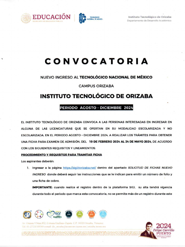 Convocatoria Agt Dic 24 | PDF