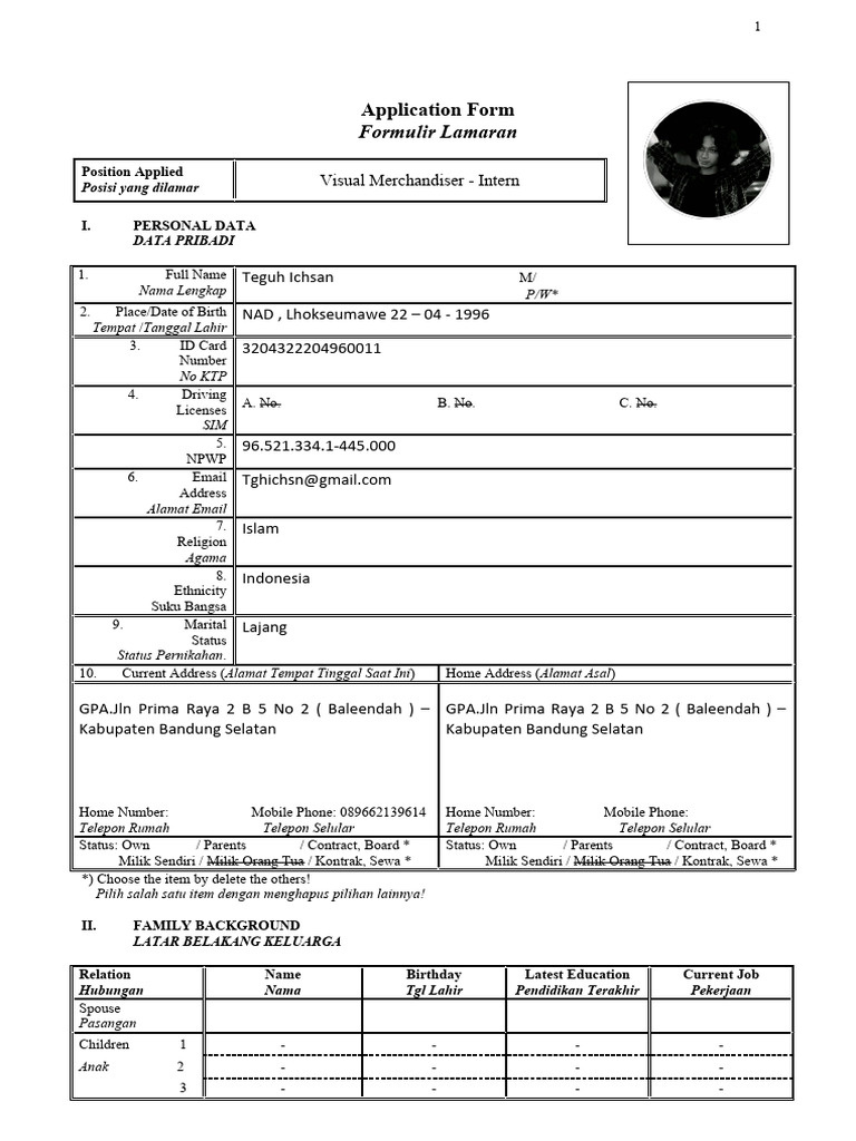 New Employee's Form-2 | PDF