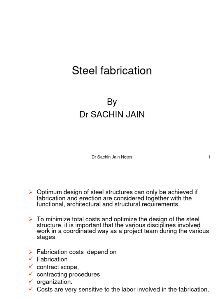 Fabrication of Steel | PDF | Welding | Construction