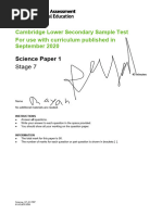 Grade 7 Past Exam Papers Cambridge Maths | PDF | Angle | Triangle