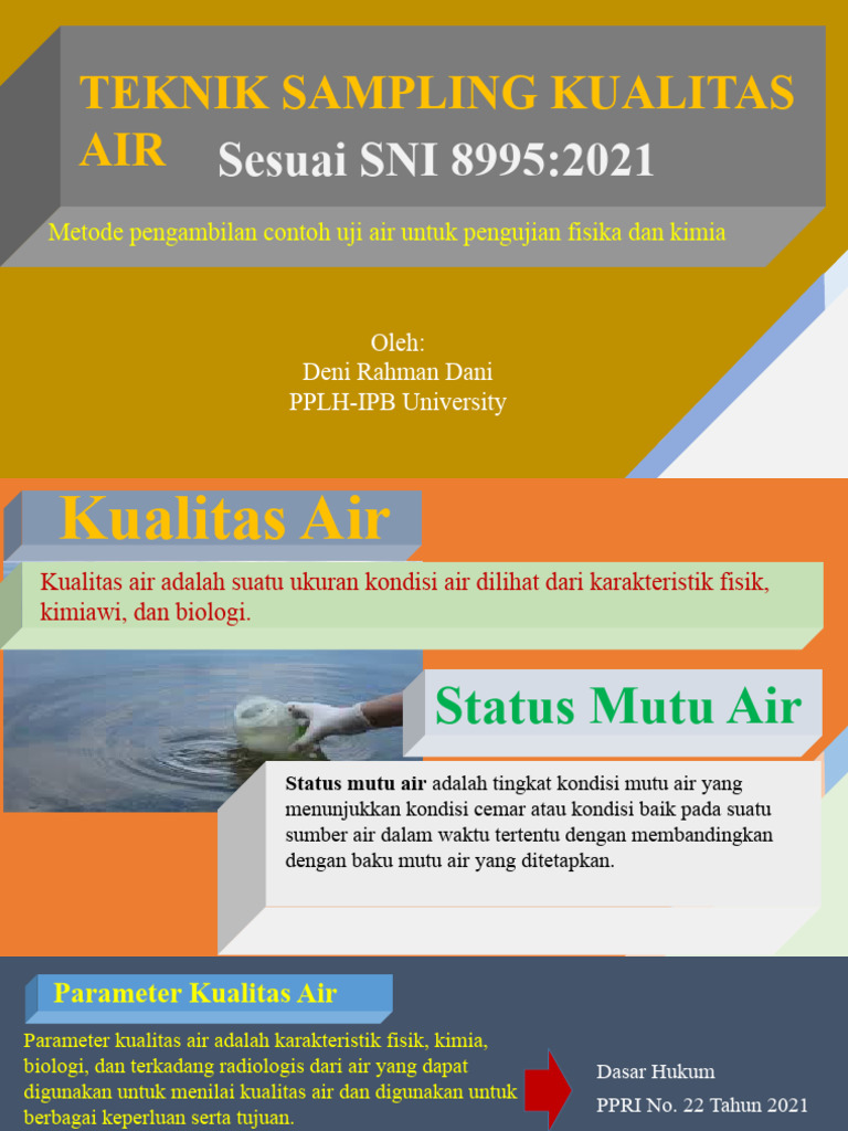 SNI 8995:2021 Metode Sampling Air | PDF