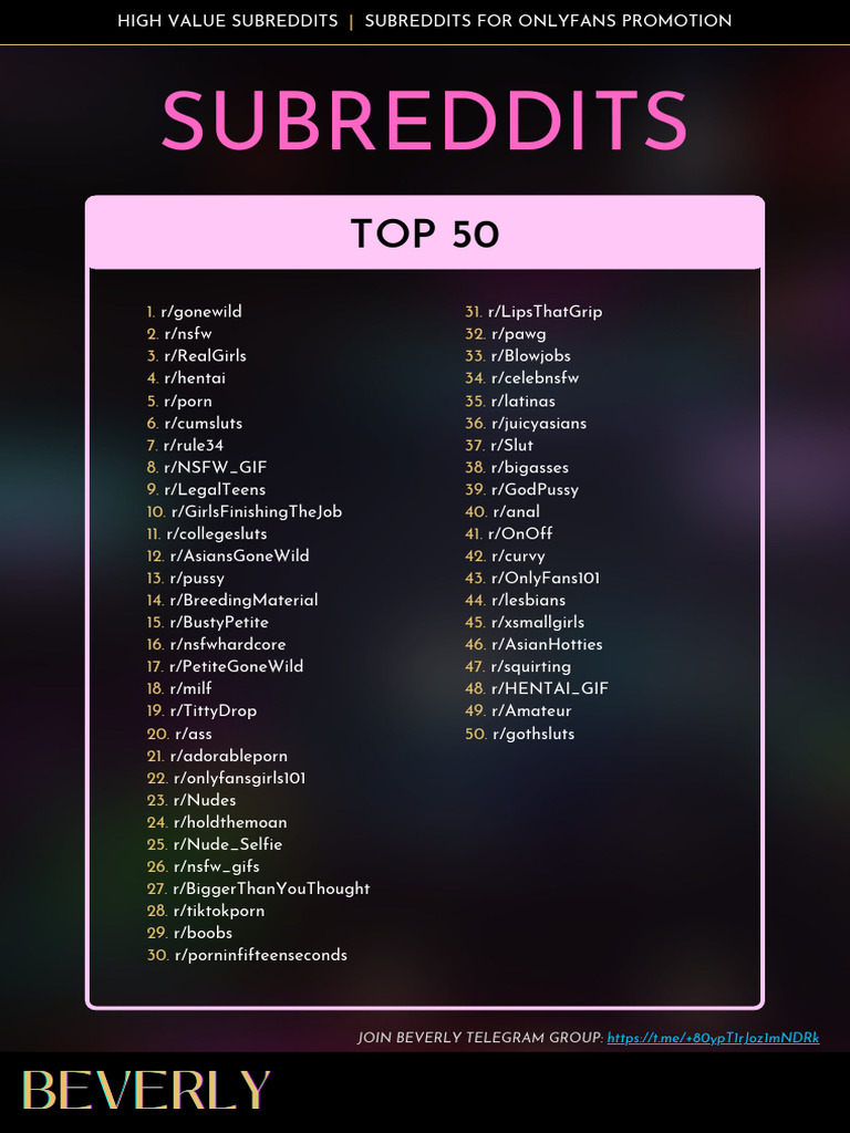 Beverly PDF - Subreddits | PDF | Human Sexuality | Sexual Acts