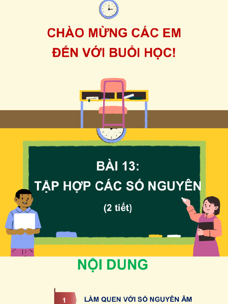 Bai 13 Tap Hop Cac So Nguyenpptx - 1600 - PDF - Gdrive.vip | PDF