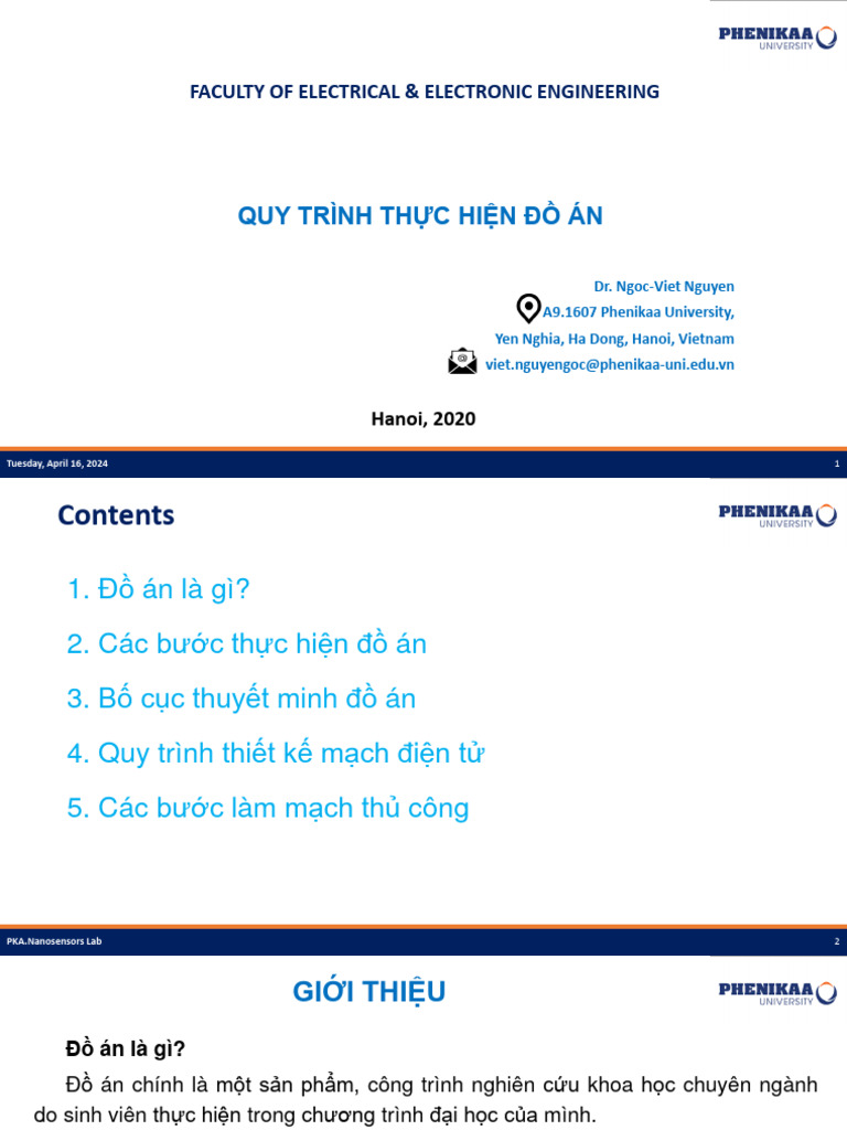 Chap 2. Quy Trinh Thuc Hien Do An | PDF