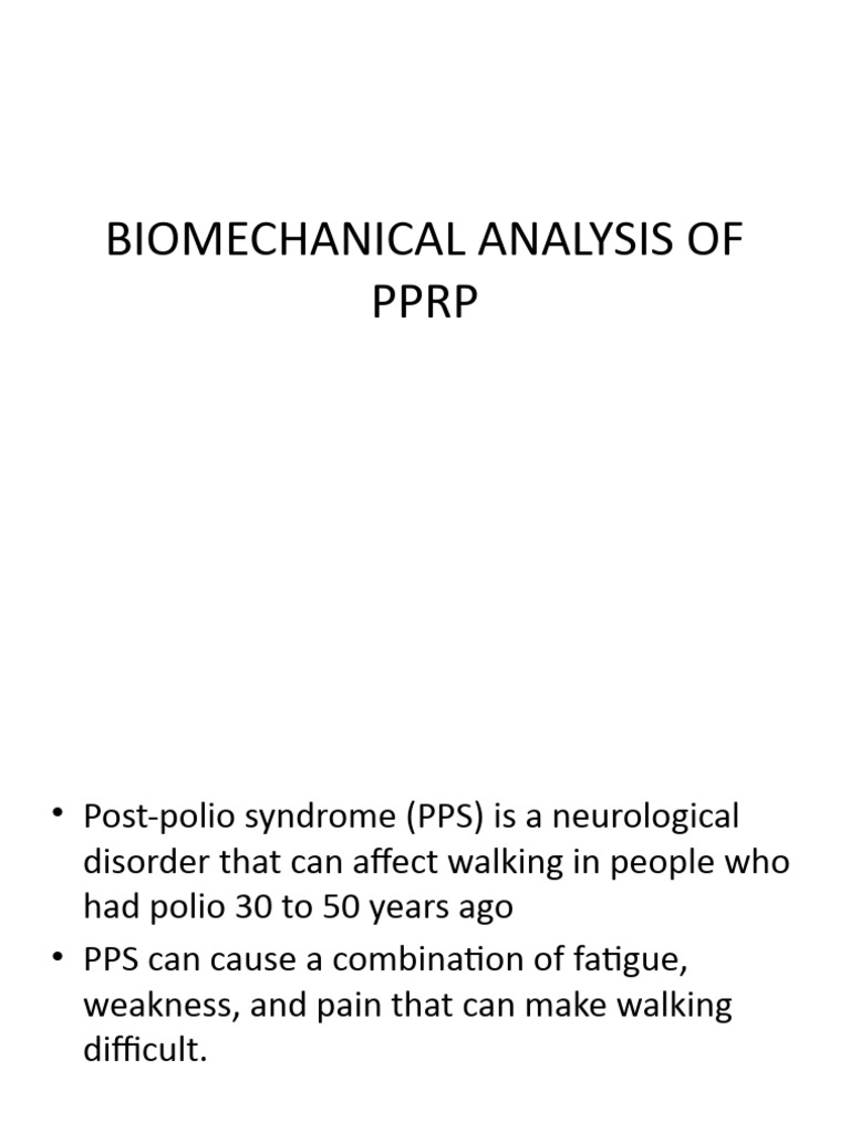 Biomechanical Analysis of PPRP | PDF