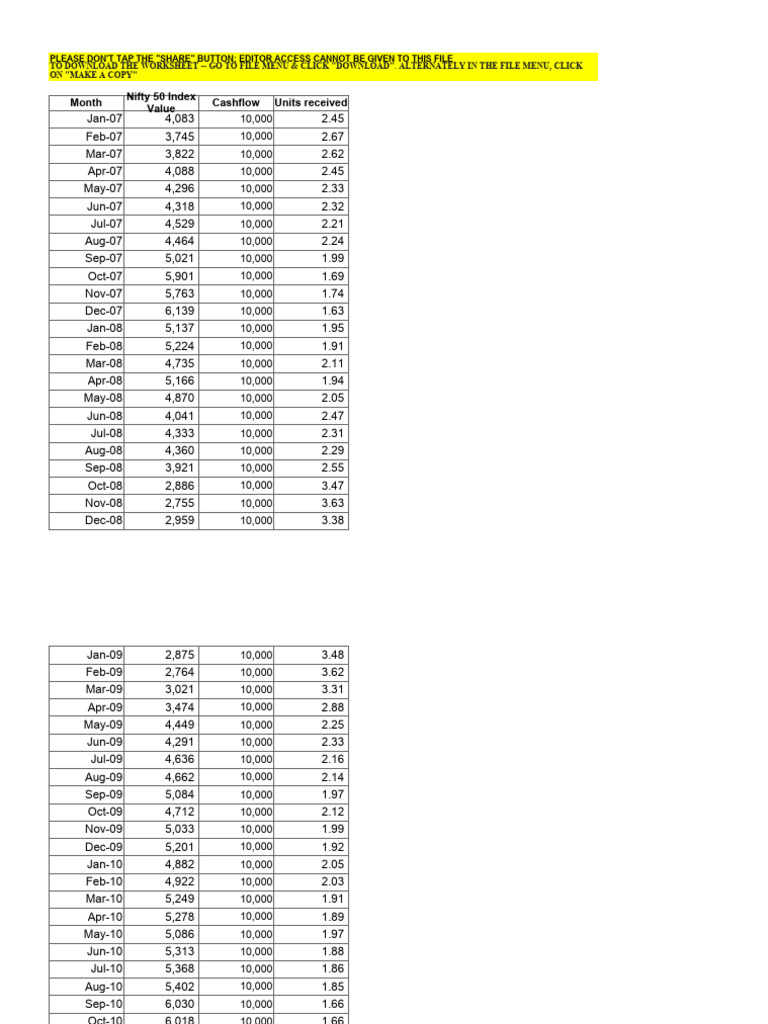 SIP+Lumpsum Worksheet (Scenarios) | PDF | Software | System Software