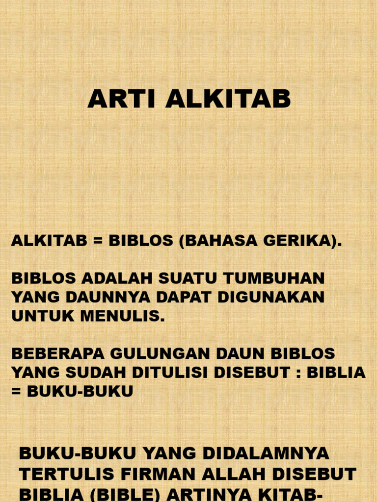 Pa (Pendalaman Alkitab) | PDF