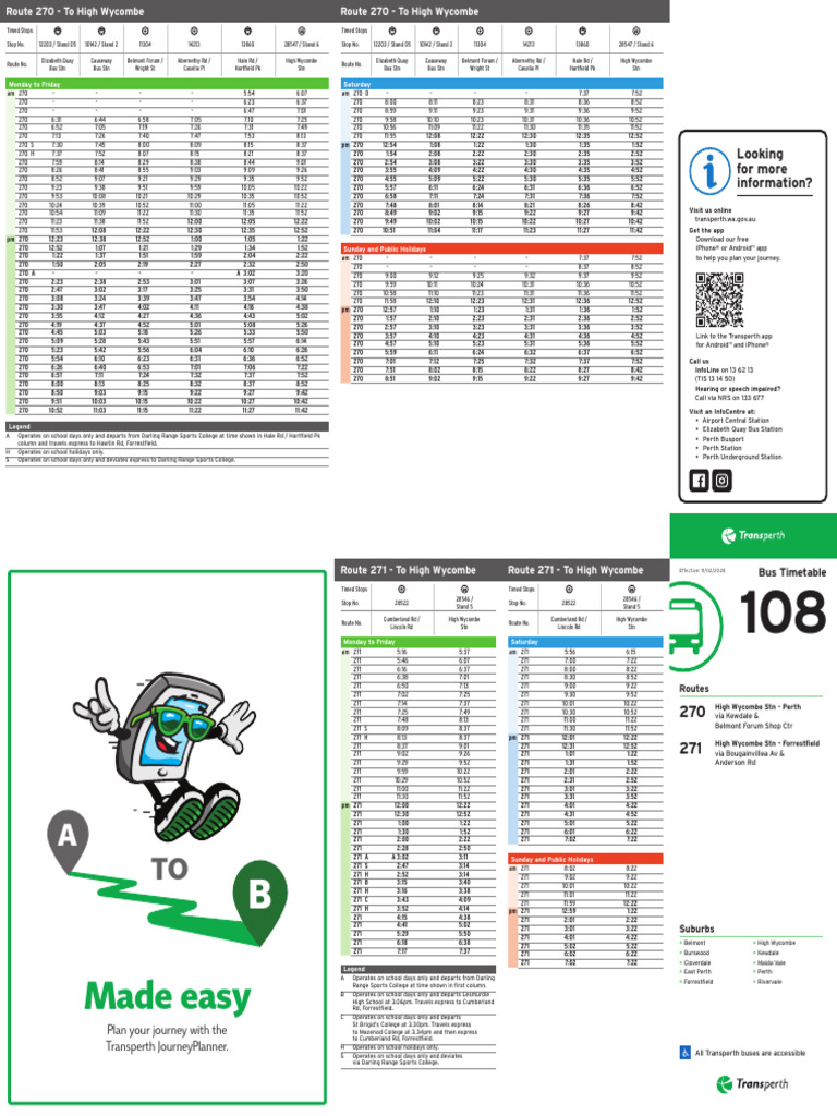 Bus Timetable | PDF | Smart Devices | Information Appliances