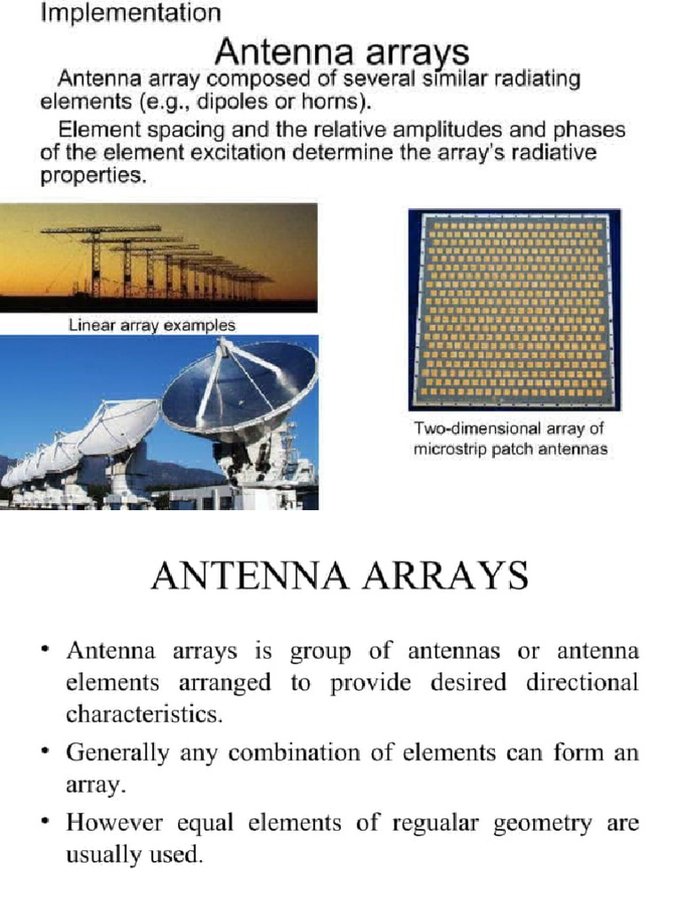 Antenna Arrays | PDF
