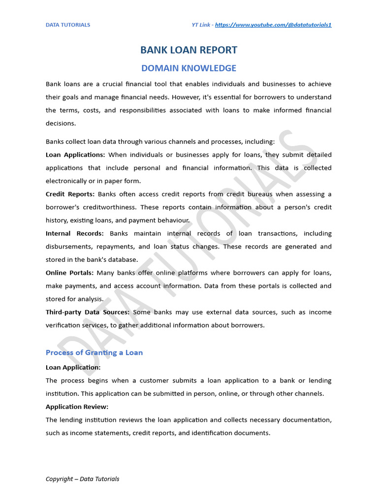 Domain Knowledge | PDF | Loans | Credit History