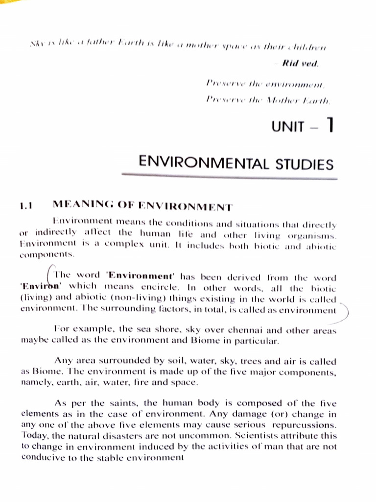 Environmental Studies | PDF