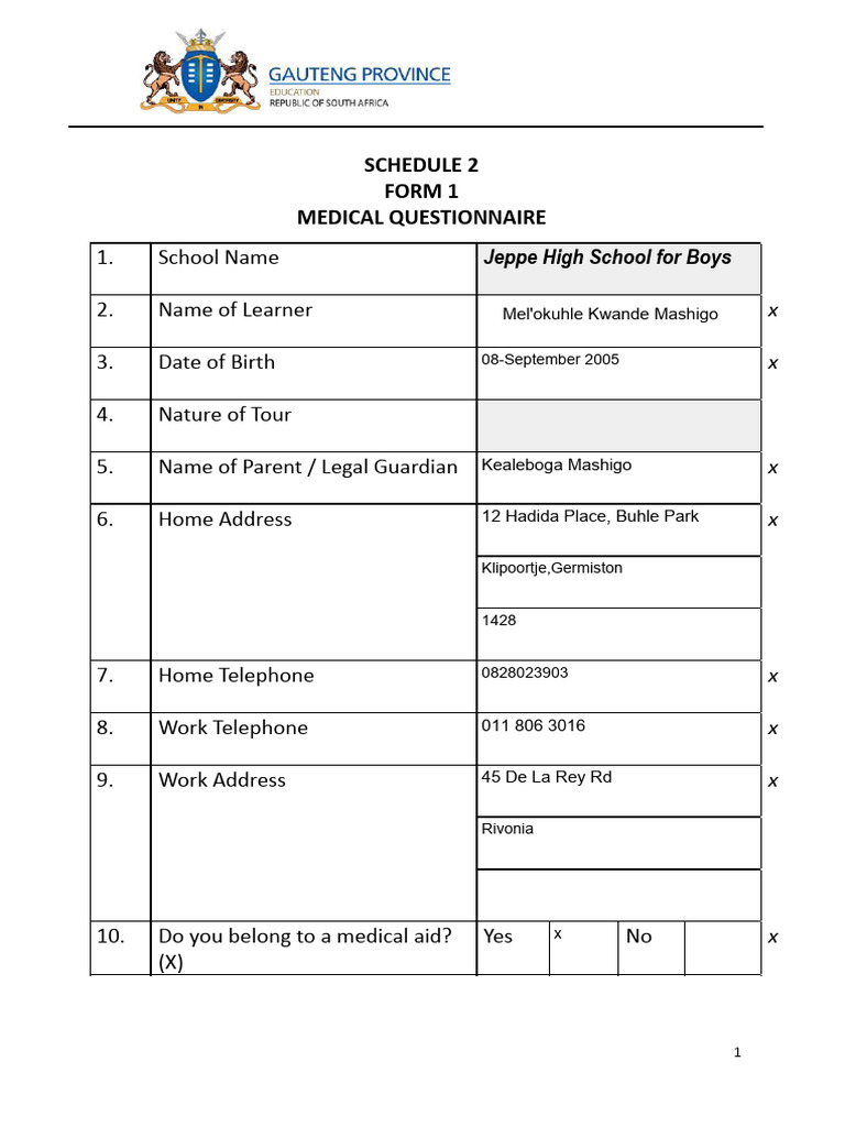 2024 GDE Application Form - Indemnity Only | PDF | Childhood | Family