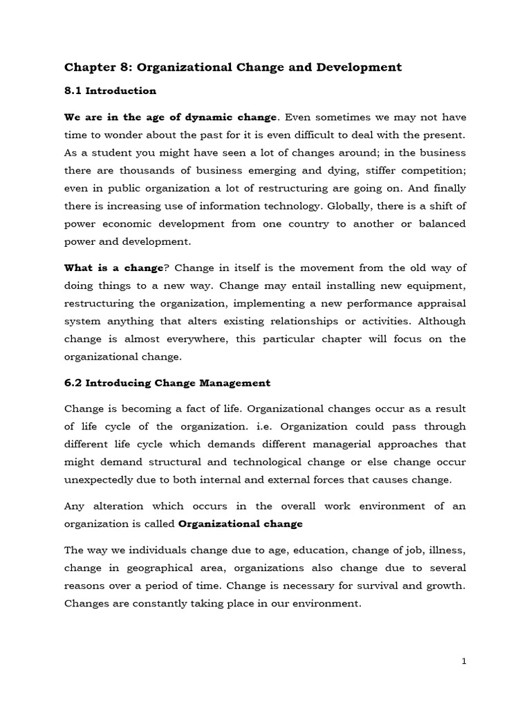 Organizational Change Management Insights | PDF | Organization ...
