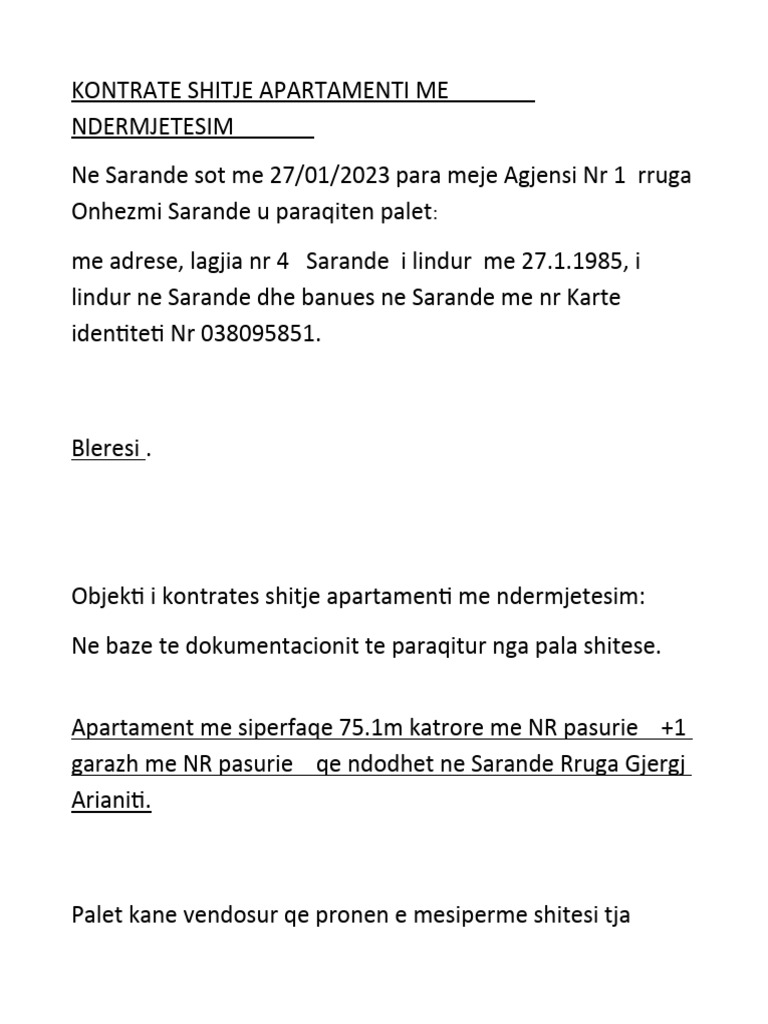 Kontrate Shitblerje | PDF