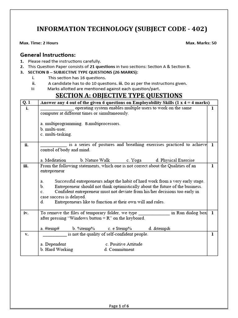 402 Information Tech SQP | PDF | Databases | Worksheet