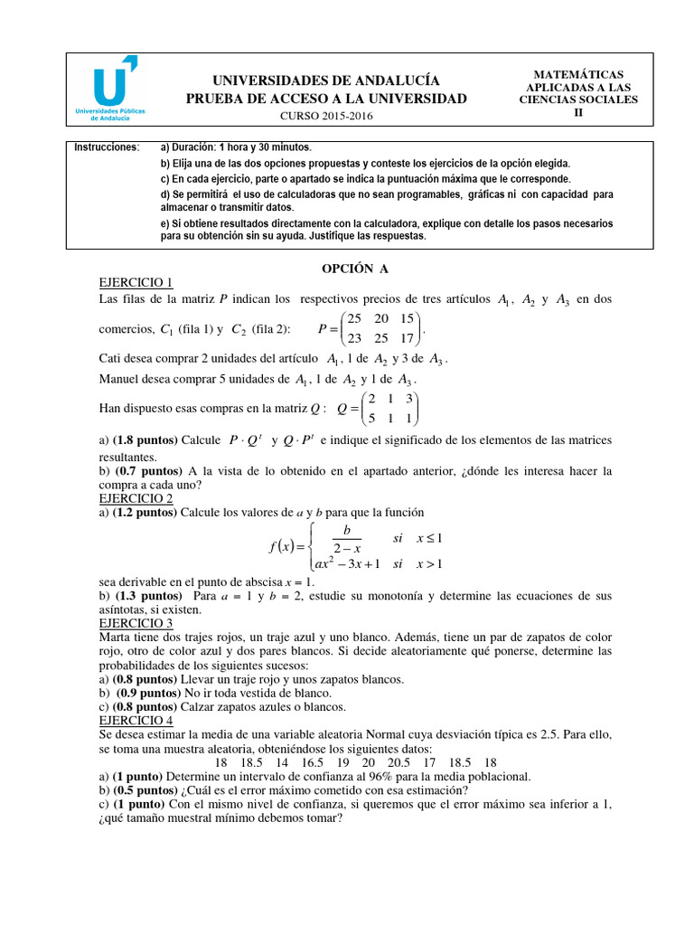 Titular - Junio - 6 Examen Mat Aplic C S | PDF | Intervalo de confianza