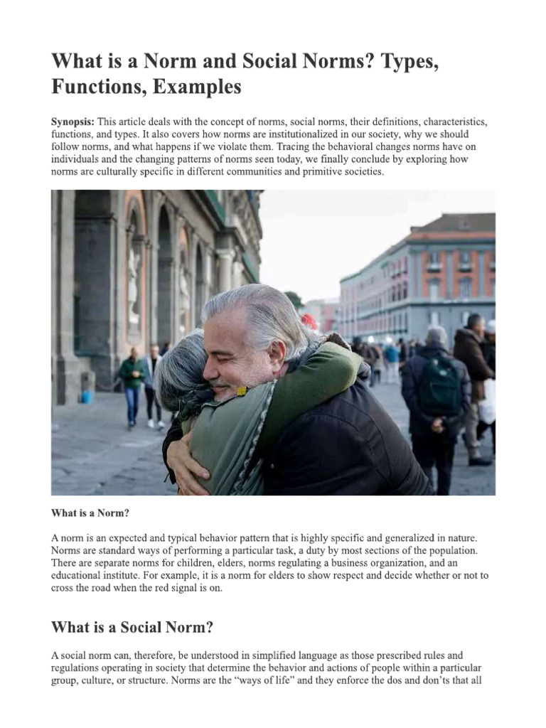 Social Norms | PDF