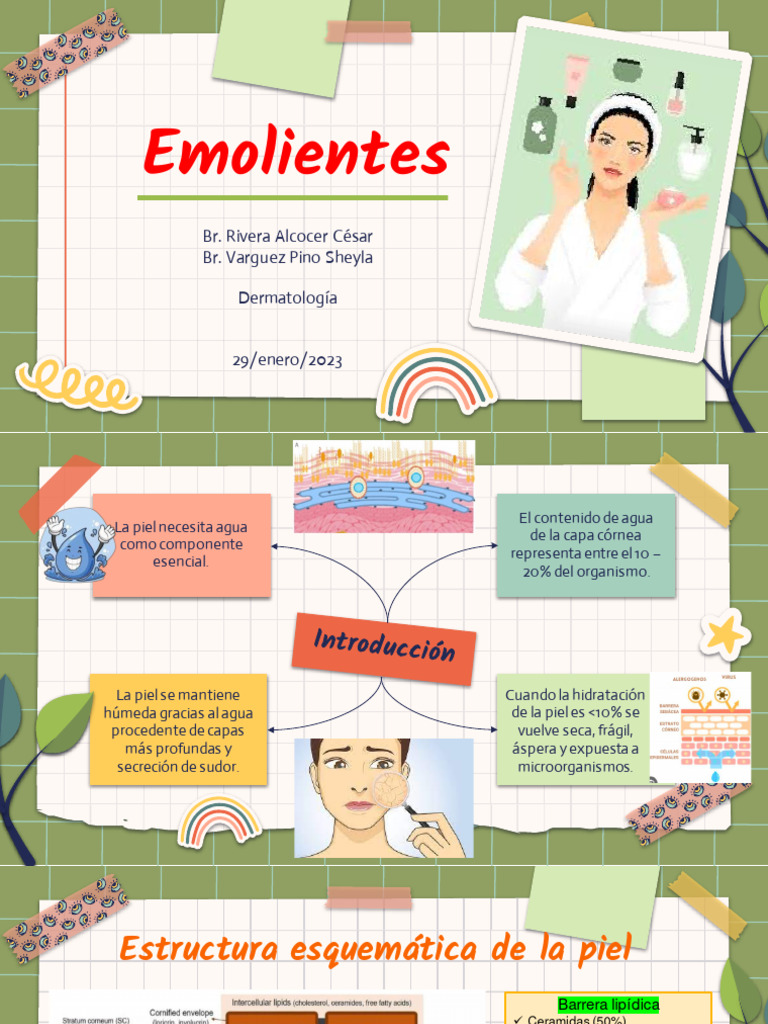 Guía Completa sobre Emolientes | PDF | Piel | Sistema tegumentario