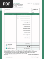 Sample Packers Movers Bill Format | PDF