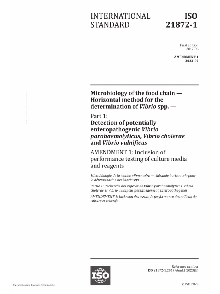 ISO 21872-1 AMD 1-2023 | PDF