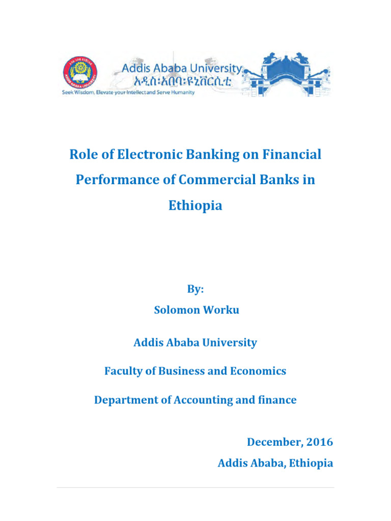 Solomon Worku | Download Free PDF | Automated Teller Machine | Banks