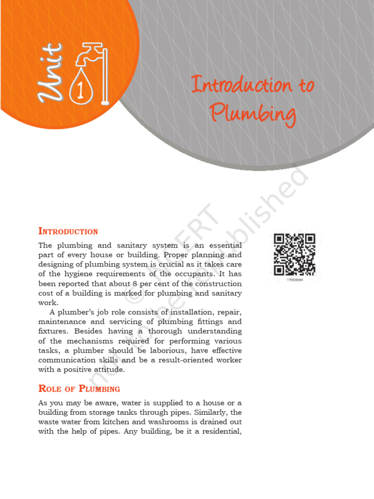 Introduction To Plumbing | PDF | Plumbing | Sanitation