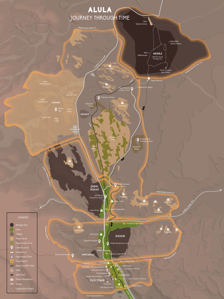 AlUla JourneyThroughTime Map | PDF