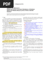 Astm G48 | PDF | Corrosion | Stainless Steel