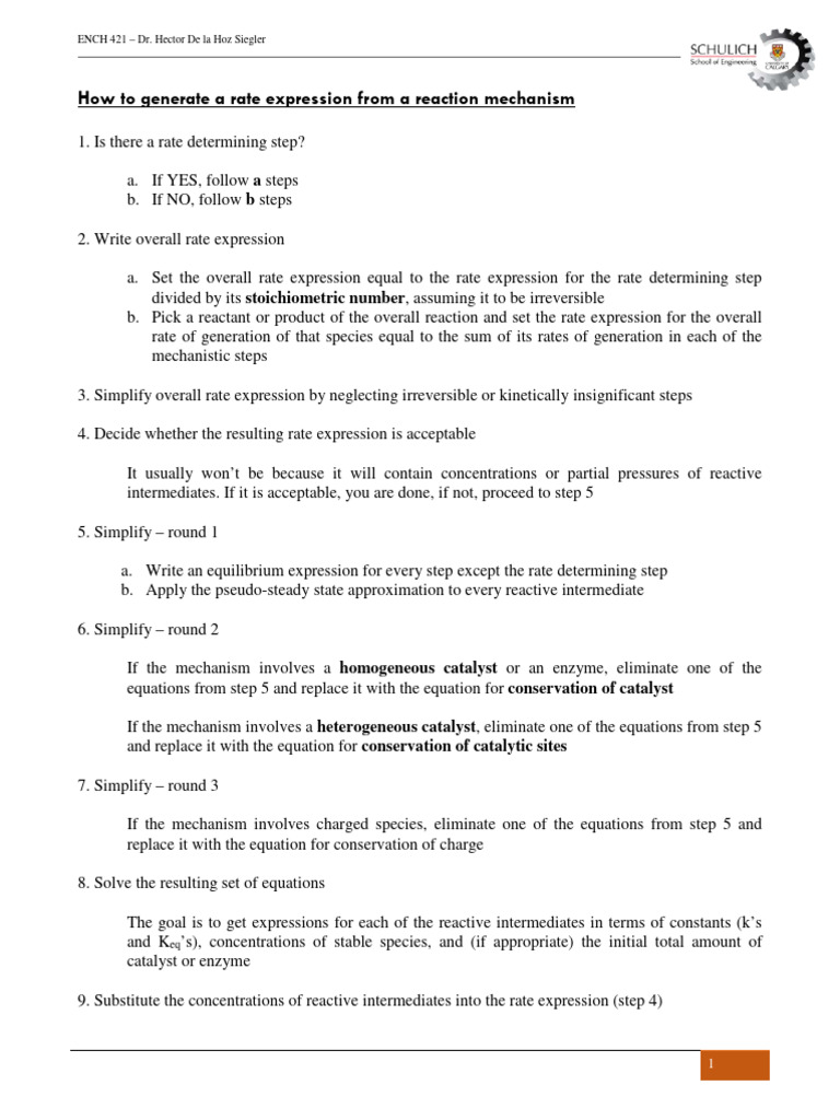 H04 - Reaction Mechanisms | PDF | Reaction Rate | Catalysis