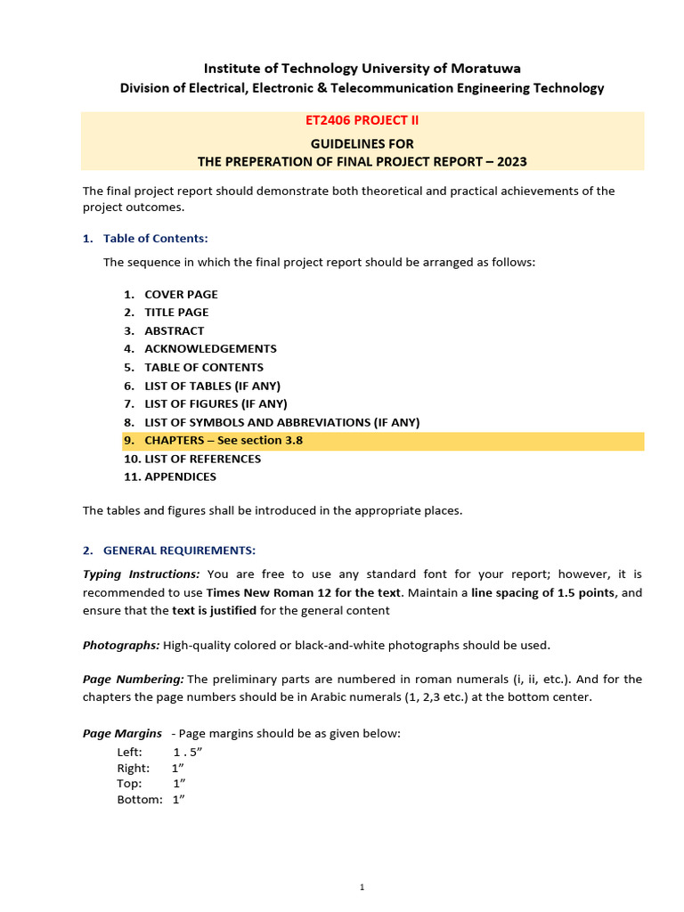 Guidelines For The Preparation of - Final Report - 2023 | PDF | World Wide Web | Internet & Web