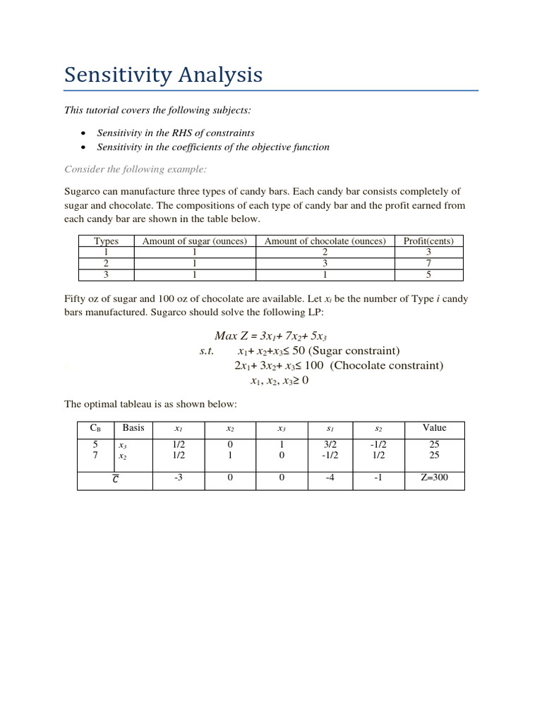 Sensitivity analysis_step_by_step_tutorial 2020 | PDF | Profit (Economics) | Prices