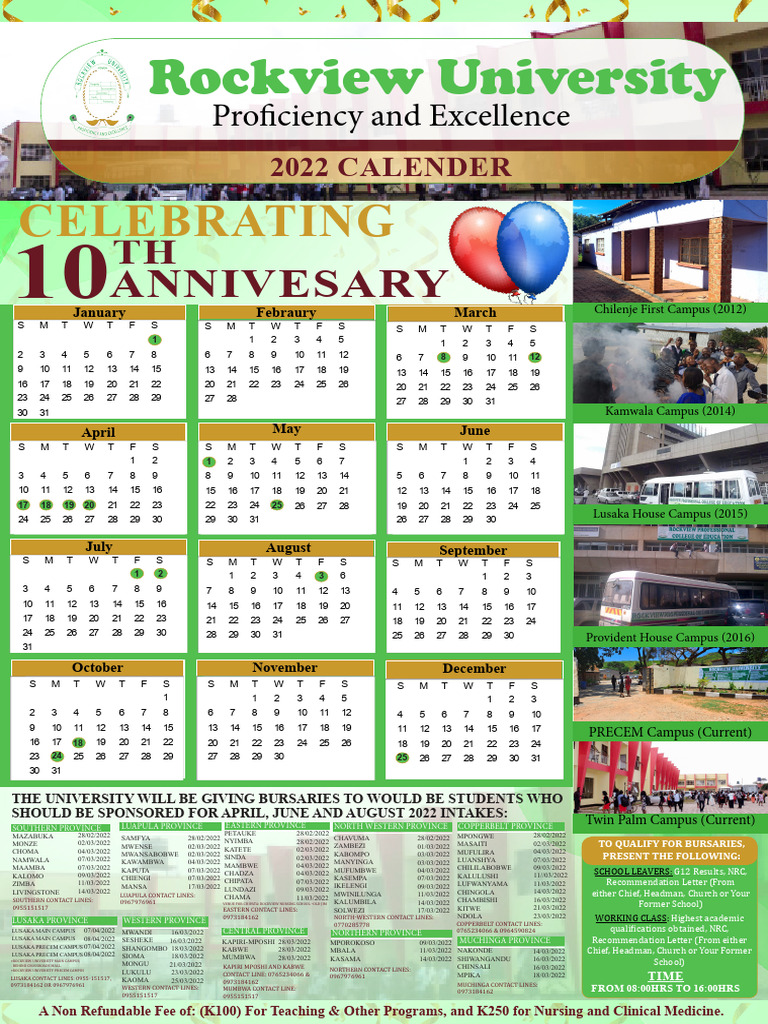 Rockview Calendar | PDF