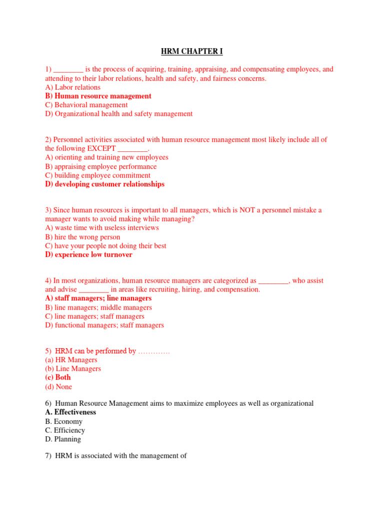 Human Resource Management Overview | PDF | Human Resource Management ...