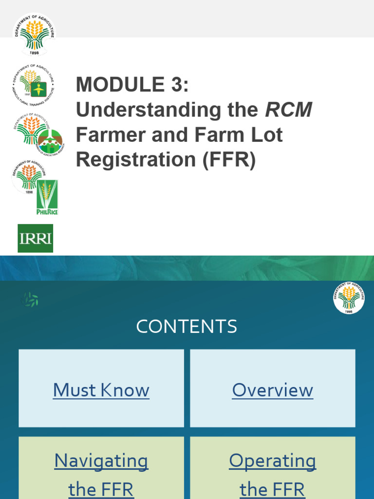 RCM Farmer Registration Guide | PDF | Icon (Computing) | Global ...
