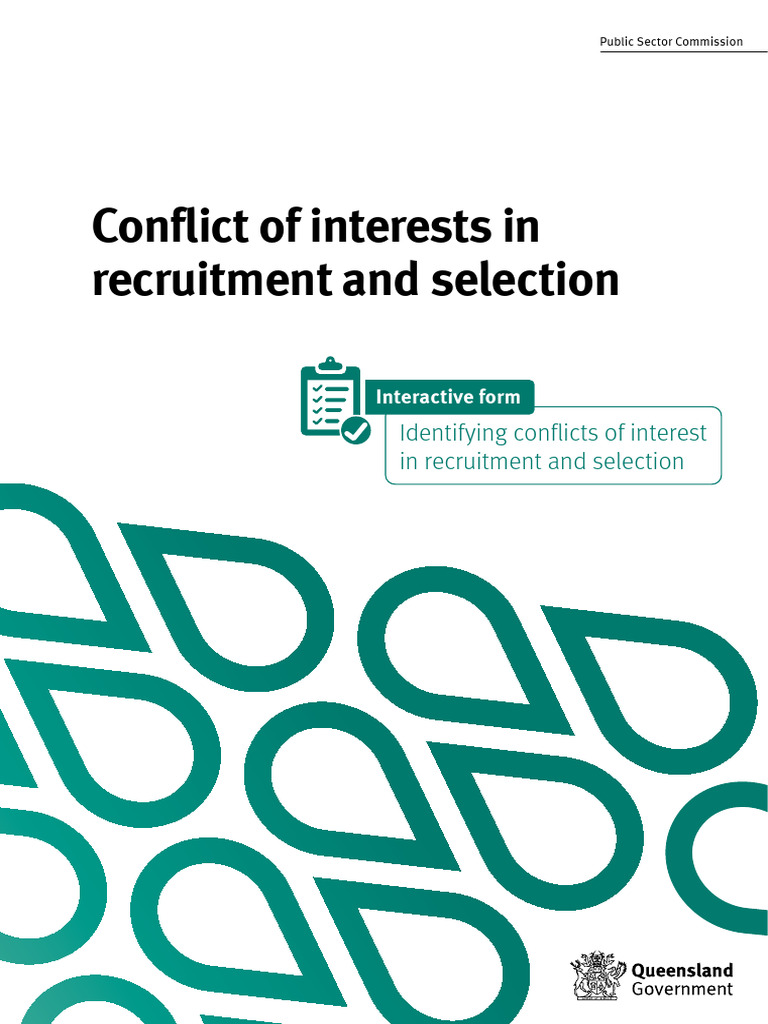Mandatory Conflict of Interests in Recruitment and Selection ...