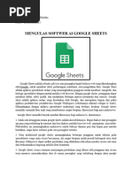 Cara Membuat Google Spreadsheet Baru | PDF