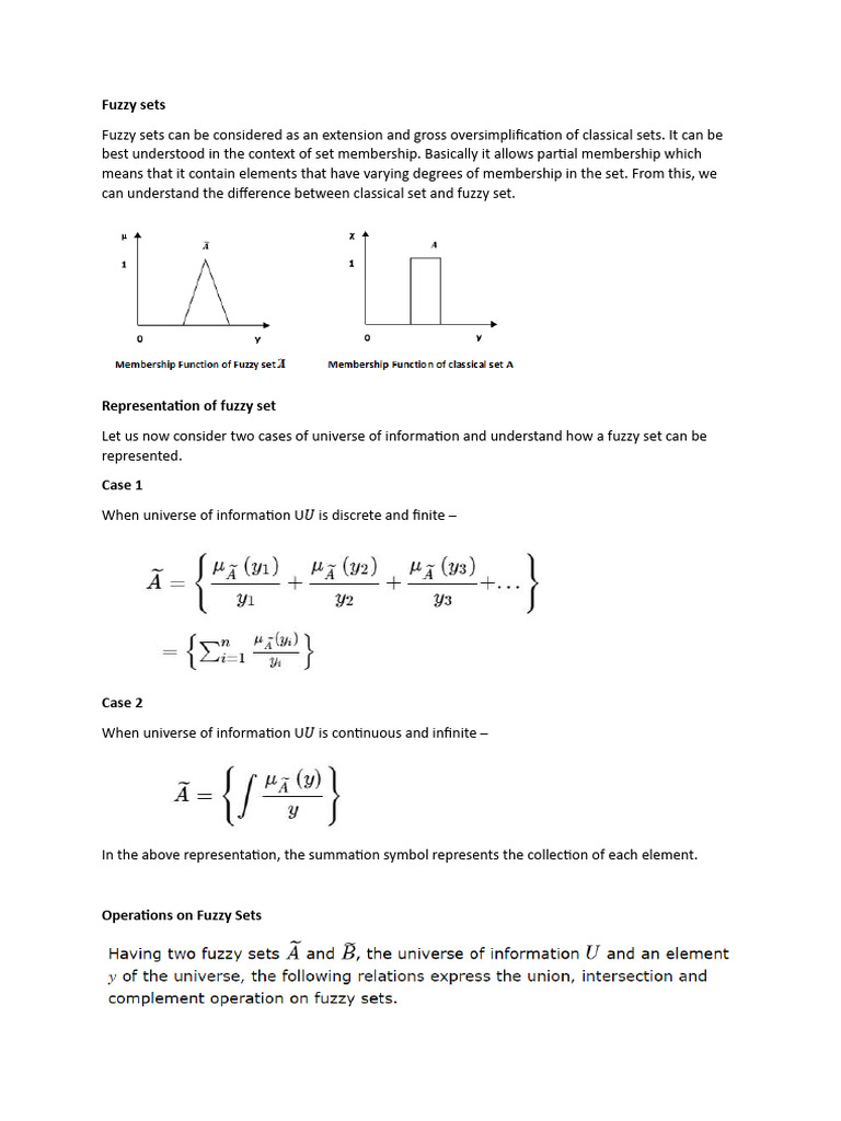 Fuzzy sets 22 | PDF | Fuzzy Logic | Logic
