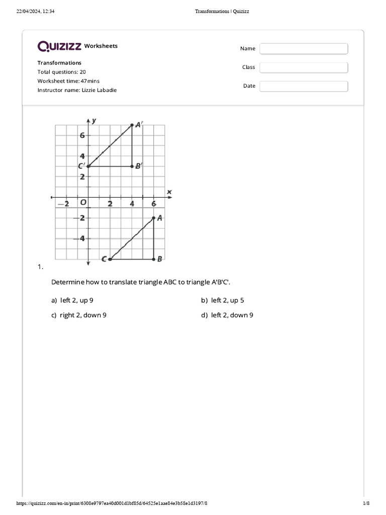 Transform | PDF | Shape | Cartesian Coordinate System