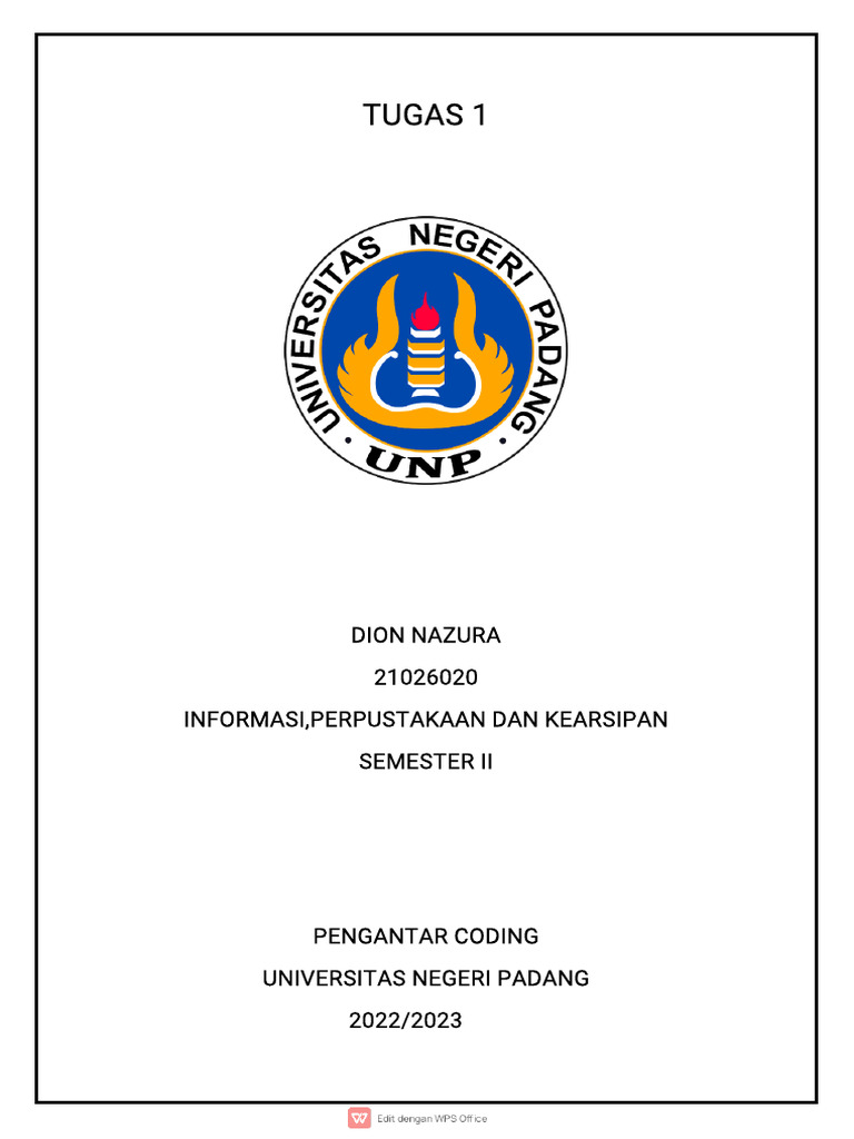 Tugas 1 Coding | PDF