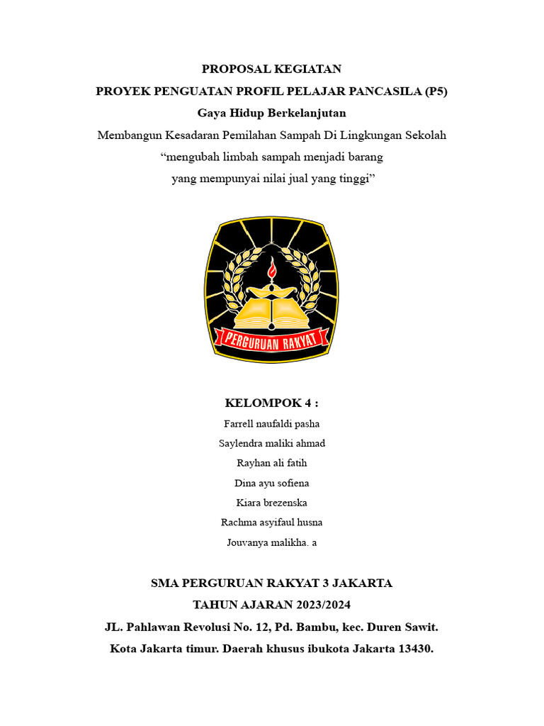 Proposal GHB Kel. 4 | PDF