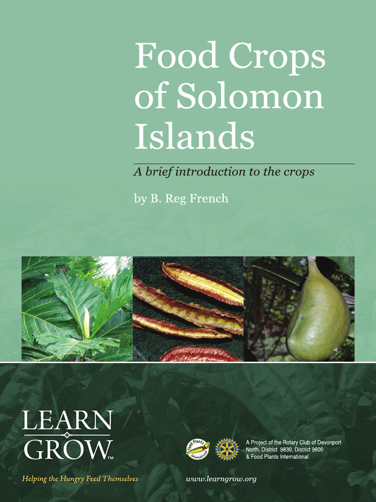 Food Crops of Solomon Islands a Brief Introduction to the Crops | PDF ...