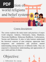 Module - INTRODUCTION TO WORLD RELIGION - Grade 12 | PDF | Jesus ...