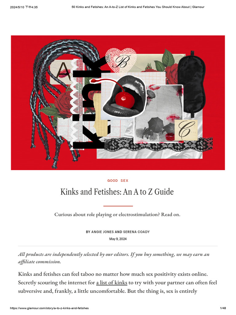 50 Kinks and Fetishes_ An A-to-Z List of Kinks and Fetishes You Should Know About _ Glamour ...