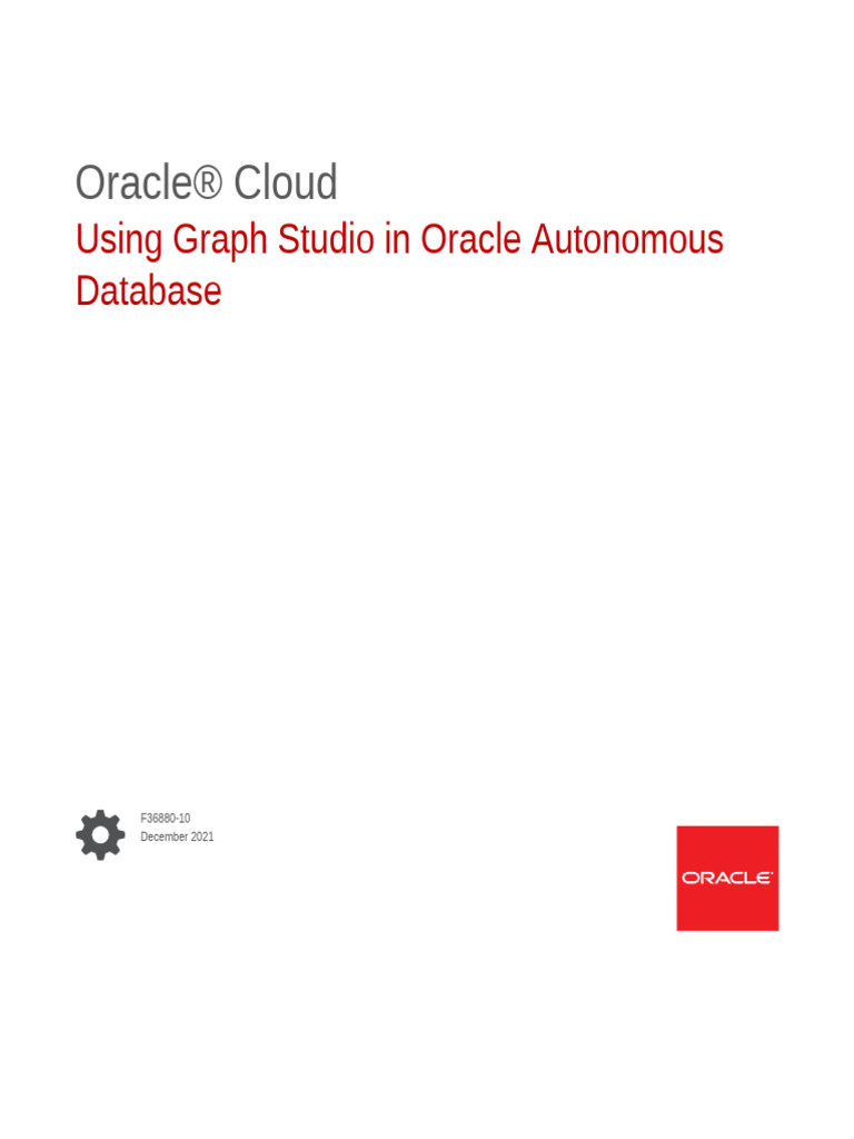 Using Graph Studio Oracle Autonomous Database | PDF | Databases | Relational Database