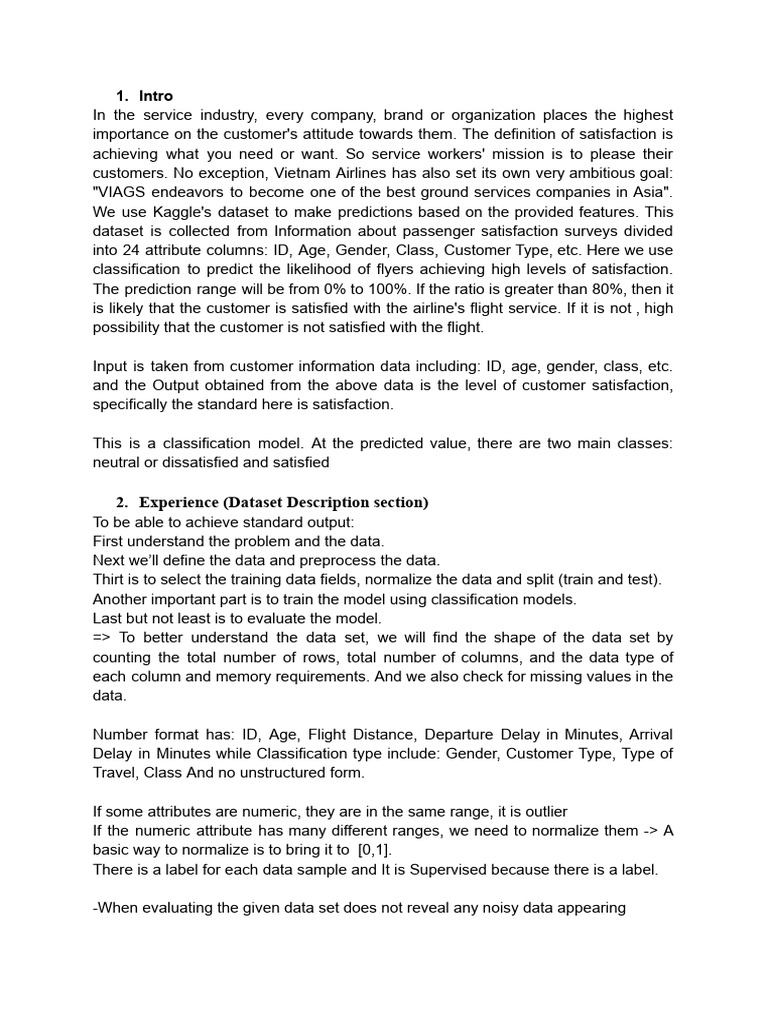 AI Exercises | PDF | Customer Satisfaction | Statistical Classification