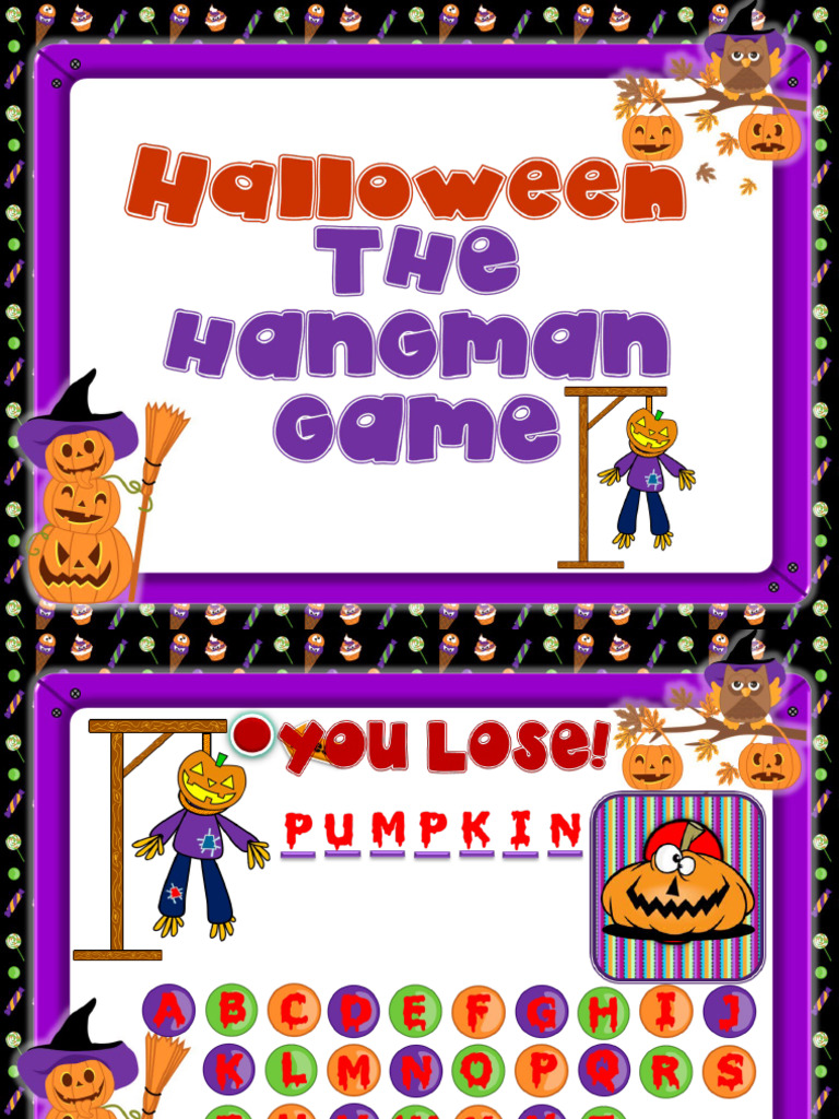 Halloween Hangman Part 1 | PDF Halloween Hangman Part 1 | PDF