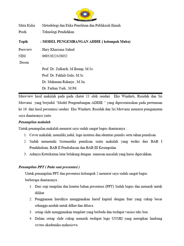 Model ADDIE dalam Pengembangan Pembelajaran | PDF | Karier ...