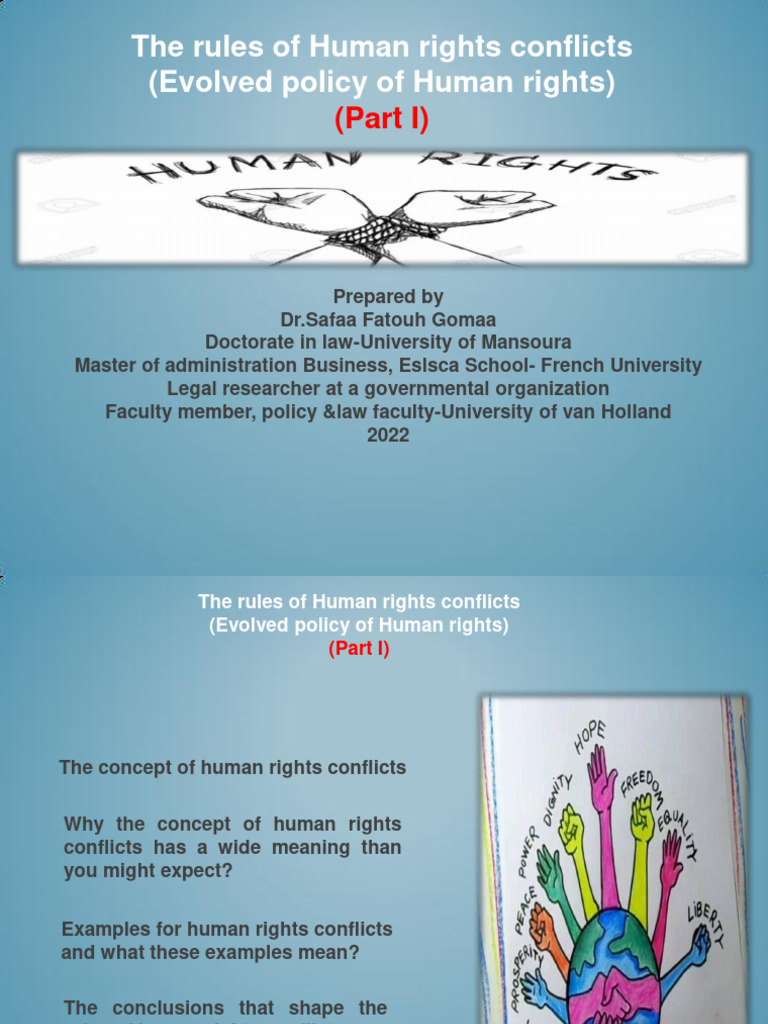 Human Rights Conflict Lecture Part I | PDF | Human Rights | Refugee